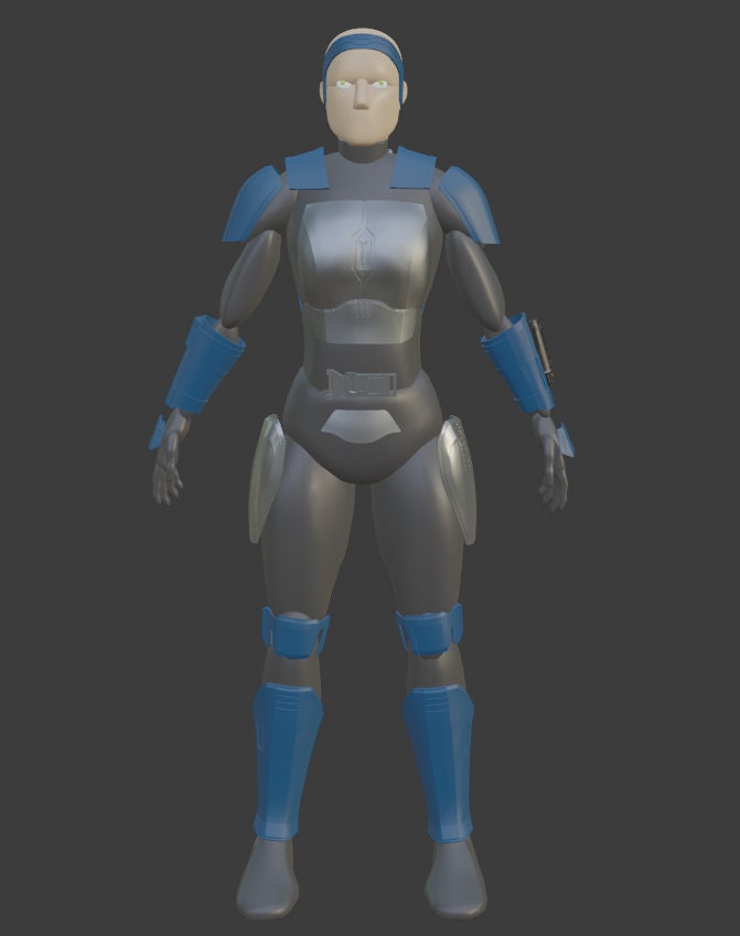 Bo Katan, complete armour, Jetpack, helmet and blasters – Ares Designs