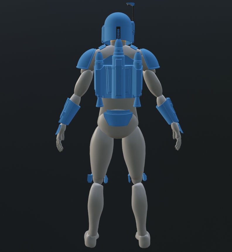 Death Watch, complete armour, Jetpack, helmet and blaster – Ares Designs